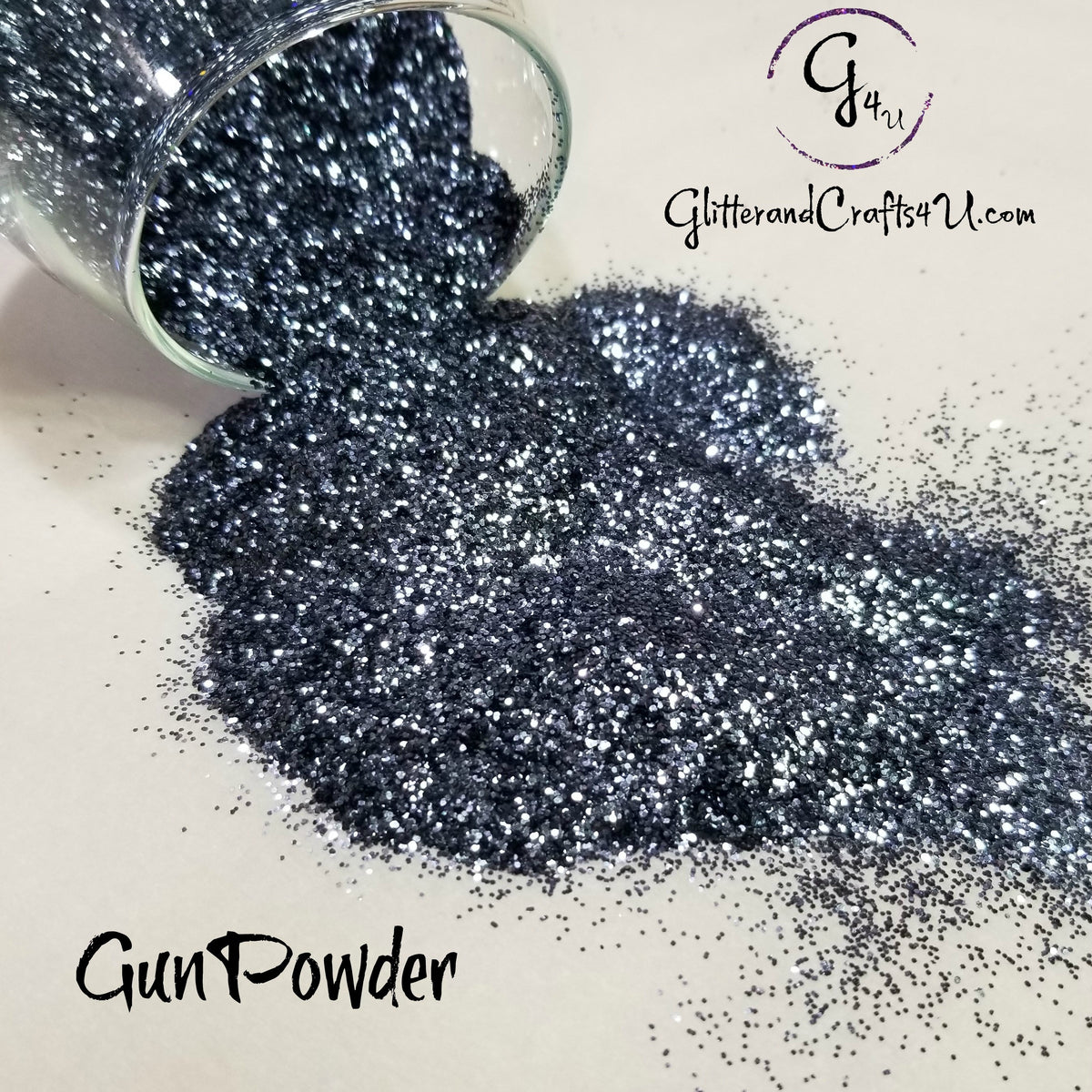 .015 Hex Ultra Premium Metallic Polyester Glitter Mix - Gun Powder ...