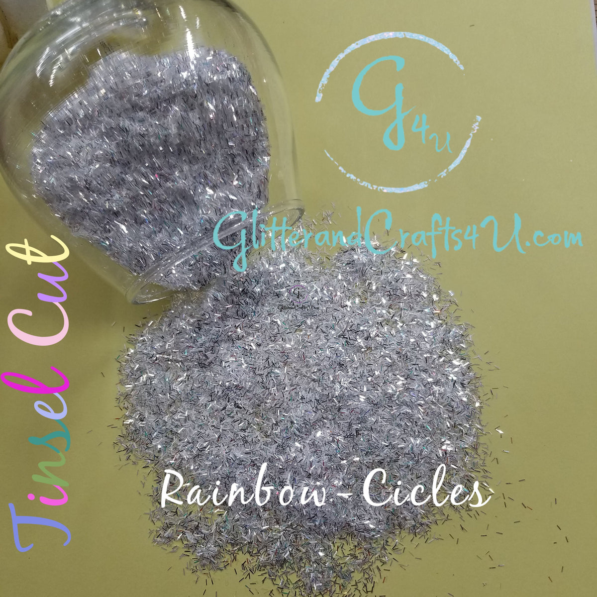Rainbow-Cicles Tinsel – Glitter and Crafts 4U