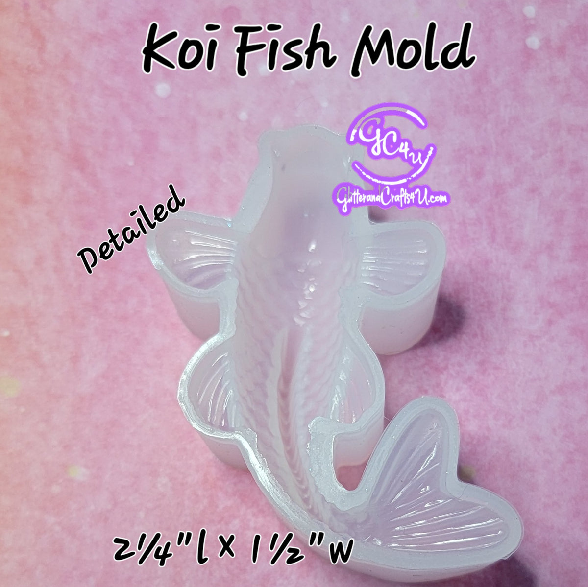 3D Koi Fish Mold – Glitter and Crafts 4U