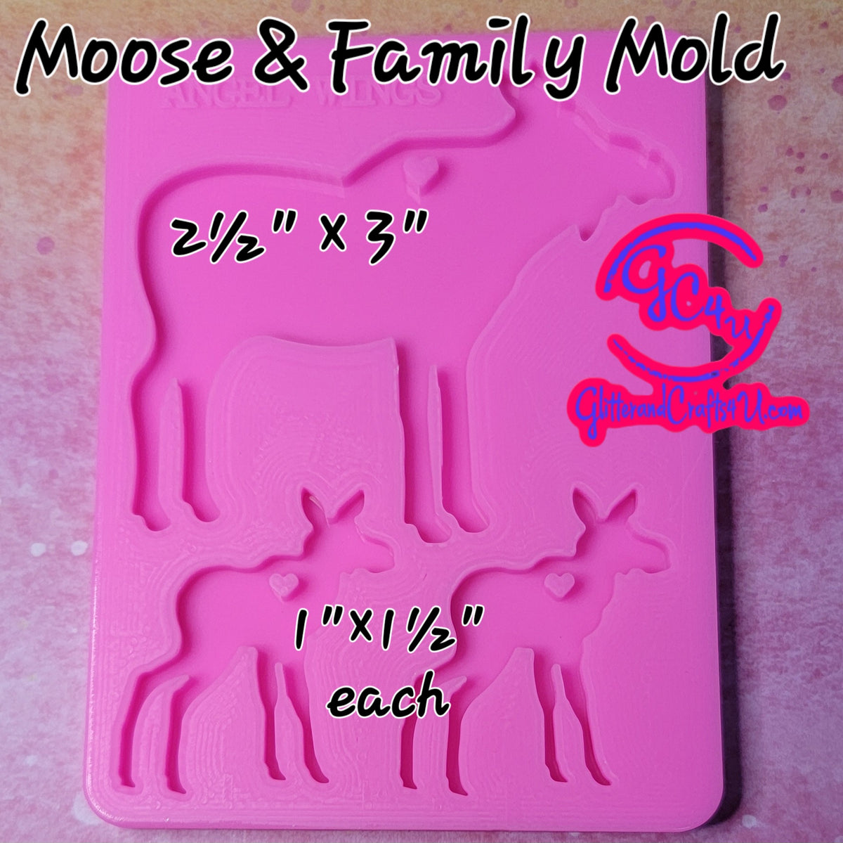 Moose & Family Mold – Glitter and Crafts 4U