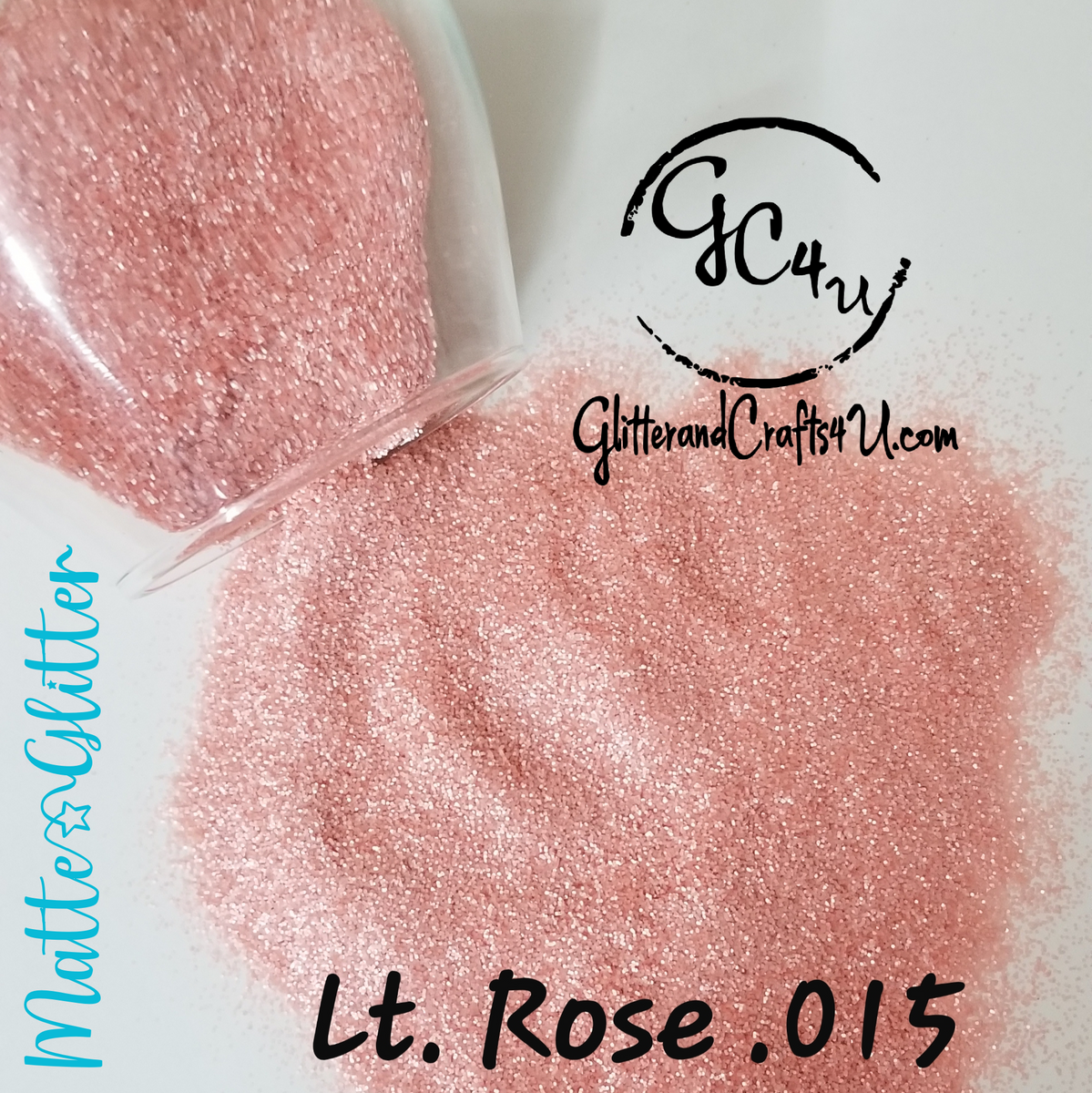 Ultra Premium Matte Polyester Glitter - Lt. Rose .015 – Glitter and ...