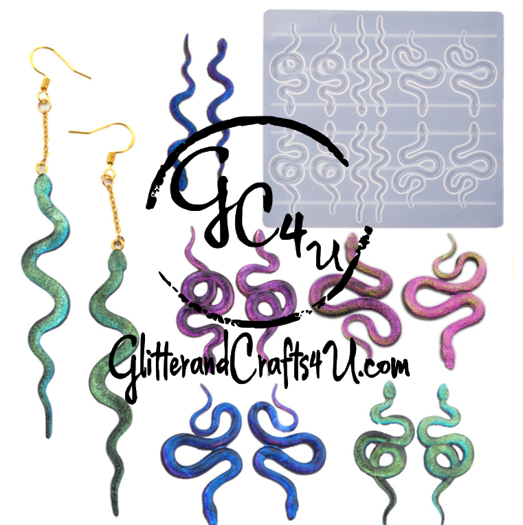 Snakes Mold - Perfect for Earrings! – Glitter and Crafts 4U